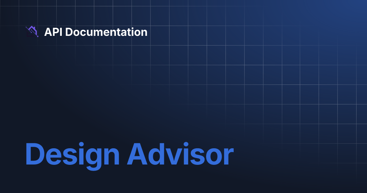 Design Advisor | API Documentation