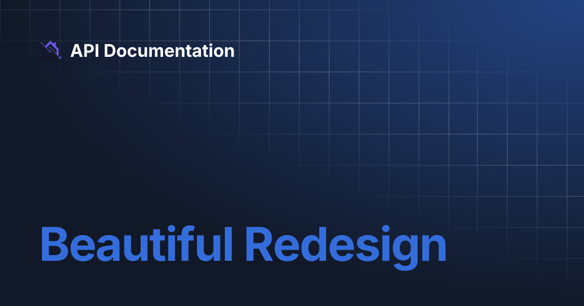 Beautiful Redesign | API Documentation